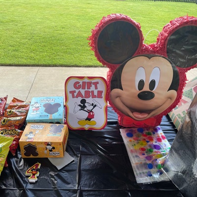 Mickey Mouse Birthday Party Sign, Gift Table Sign Party Decoration ...