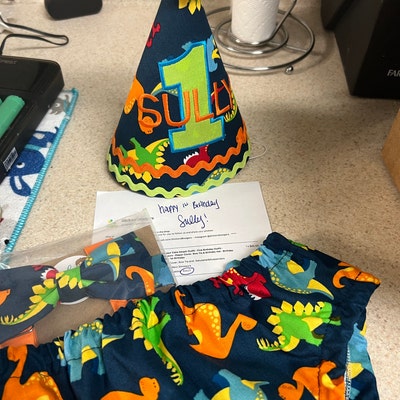 Dinosaur Cake Smash Outfit, Dinosaur First Birthday Outfit, Diaper ...