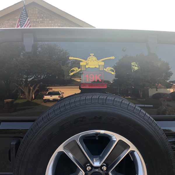 US Army Division - Armor Branch Emblem Full Color Vinyl Decal Indoor ...