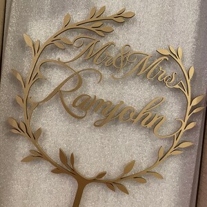 Wedding cake topper sign made of wood in an old rustic style. | Etsy