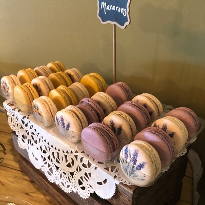 Pink French Macarons Ombre White to Pink Fading Macarons Pack Baby ...