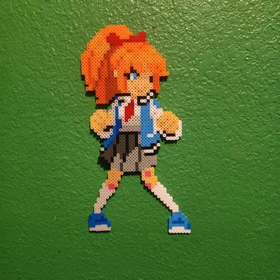 Princess Peach Stained Glass Perler FREE U.S. SHIPPING - Etsy