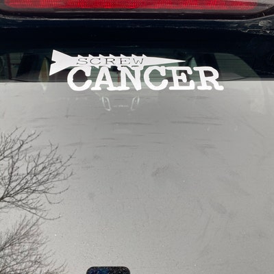 Screw Cancer Decals 2-pack - Etsy