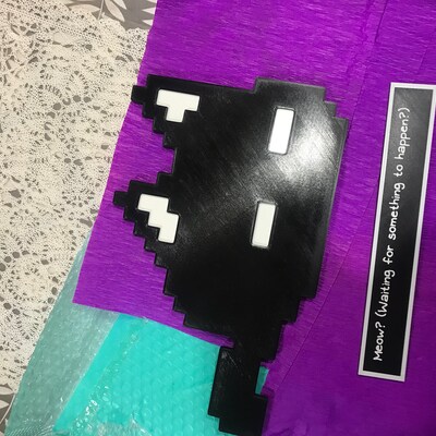 3D Printed Poster Mewo From Omori / Wall Art / Plastic 25cm - Etsy