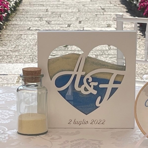 Personalized Wedding Sand Ceremony Set - Personalized Unity Sand ...