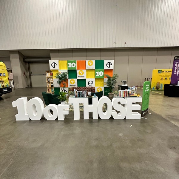 Large Standing Prop Background Numbers | 3D Customizable Styrofoam ...