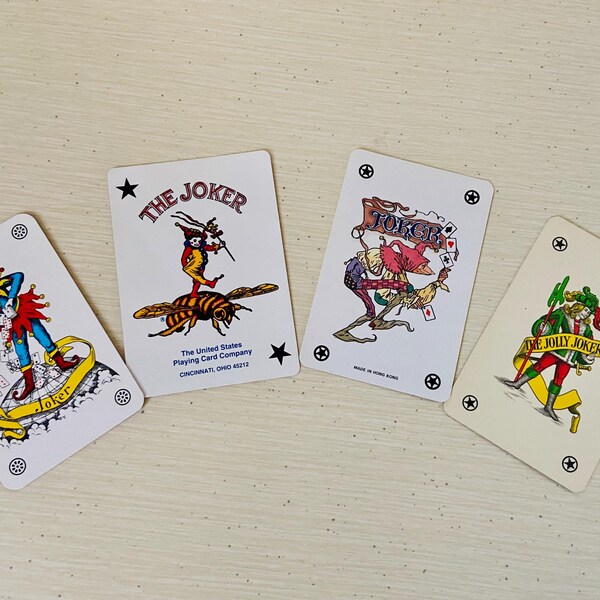 Vintage Joker Cards (classic Playing Cards) Joker Card Collection ...