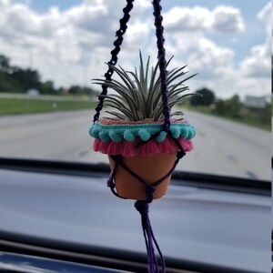 Macrame Mushroom & Smiley Face Air Vent Decorations - Etsy