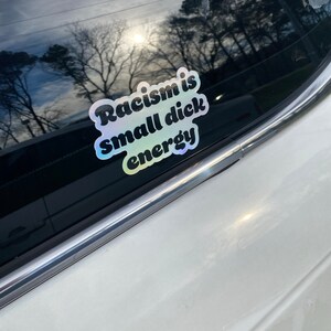 Holographic Anti Racism Sticker - Etsy