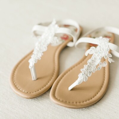 Ivory or White Lace Bridal Wedges - Etsy