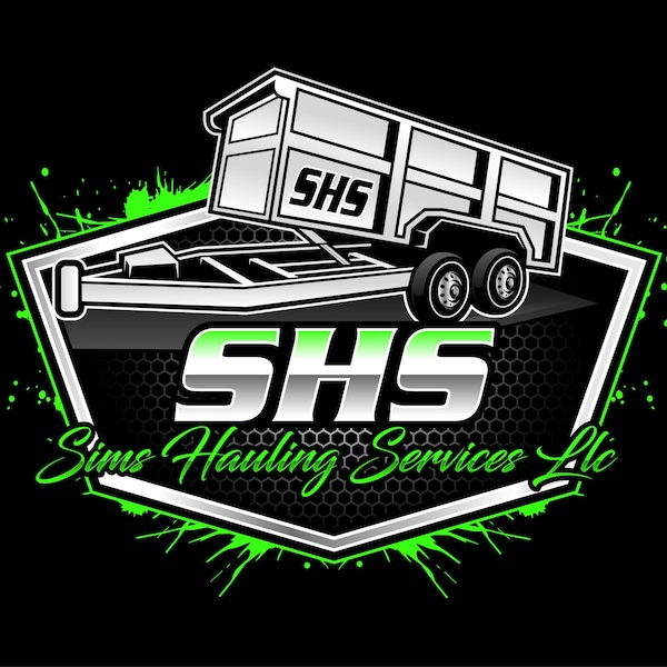 Dump Trailer Logo Design, Dump Trailer Rental Logo, Dumpster Logo, Dump Rental Logo, Bumper Pull ...