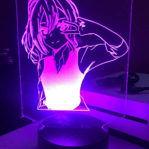 Personalized CUSTOM Multi-color Laser Engraved Edge Lit LED Acrylic ...