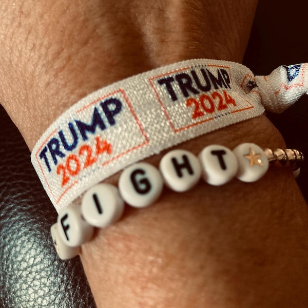 Trump 24 Beaded Bracelet American Flag Presidential Election donald J ...