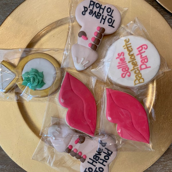 Personalized Penis Cookies, Bachelorette, Bride-to-be, Bridal Party ...