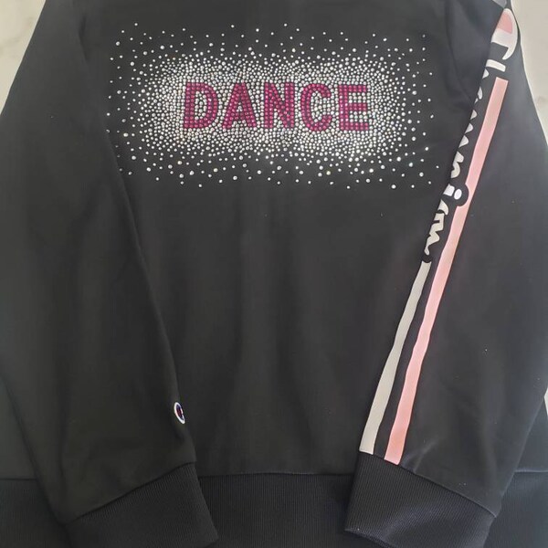 Microphone Rhinestone Iron on Transfer Music Crystal Bling Design ...