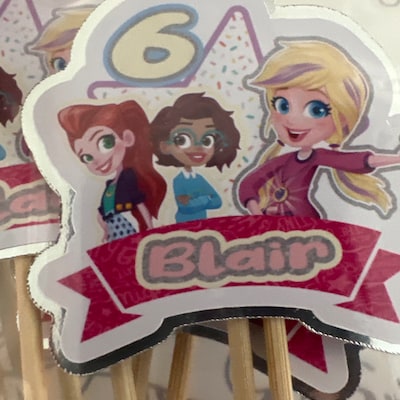 3D handmade Bestie Cake Topper and 2 Mini Topper / Cupcake Topper ...