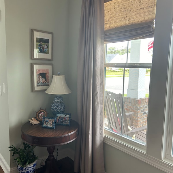 100% Blackout Linen Triple French Pleat Custom Curtain Panels for ...