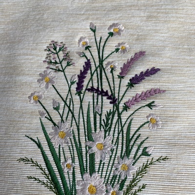 Summer Flower Meadow Machine Embroidery Design, 9 Sizes - Etsy