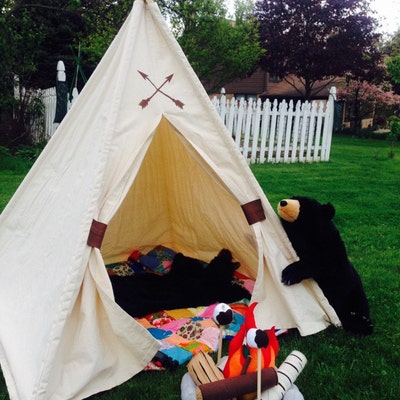 Teepee With Friendship Arrows, Five Teepee Sizes, Choose Tie Back Style ...