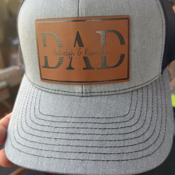 Custom Dad Hat With Kids Names - Personalized Dad Hat - Fathers Day ...