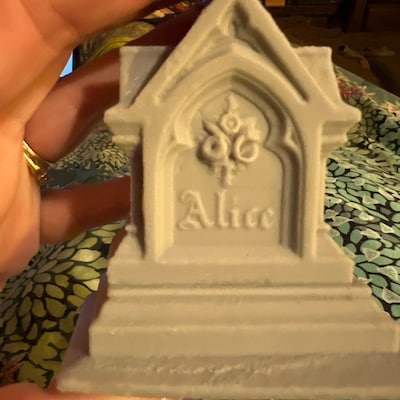 3D Printed Memorial Monument With a Mourning Woman Statue A Duplicate of a Real Life Gravemarker ...