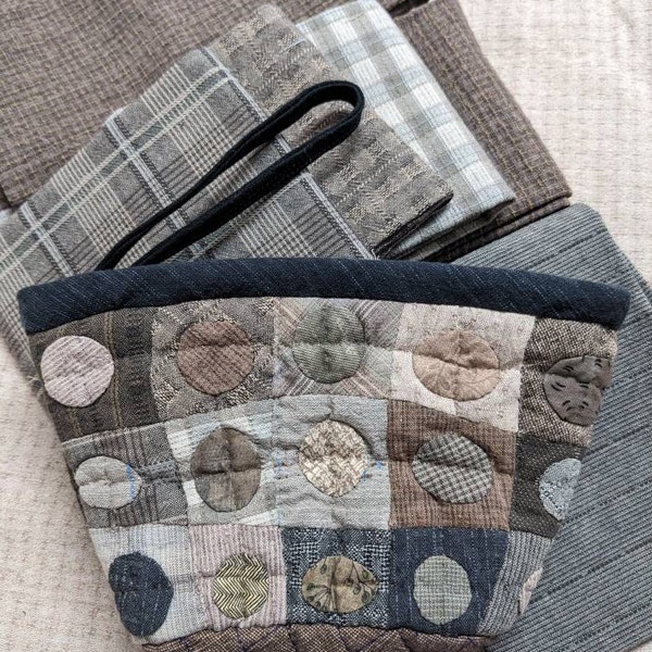 Slow Stitch Kit With Hand Dyed Fabrics /collage Kit / Embellishments ...