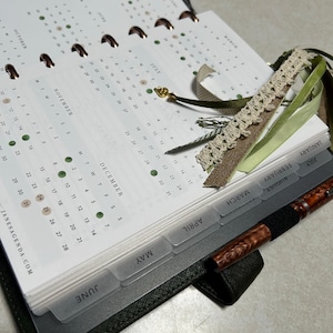 Half Letter Discbound Monthly Side Tab Dividers | HL Planner Dividers ...