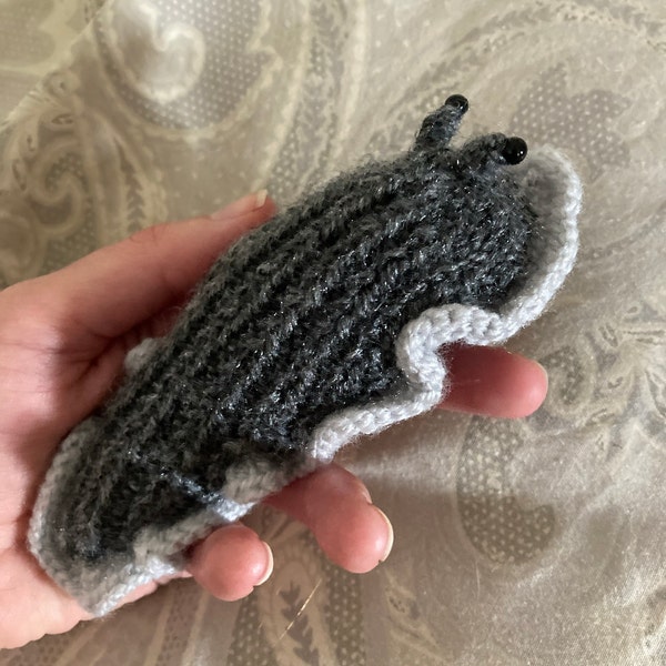 Hand Knitted Garden Slug With Frilly Skirt - Etsy