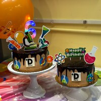 Science Themed Edible Custom Fondant Cupcake Toppers Chemistry ...