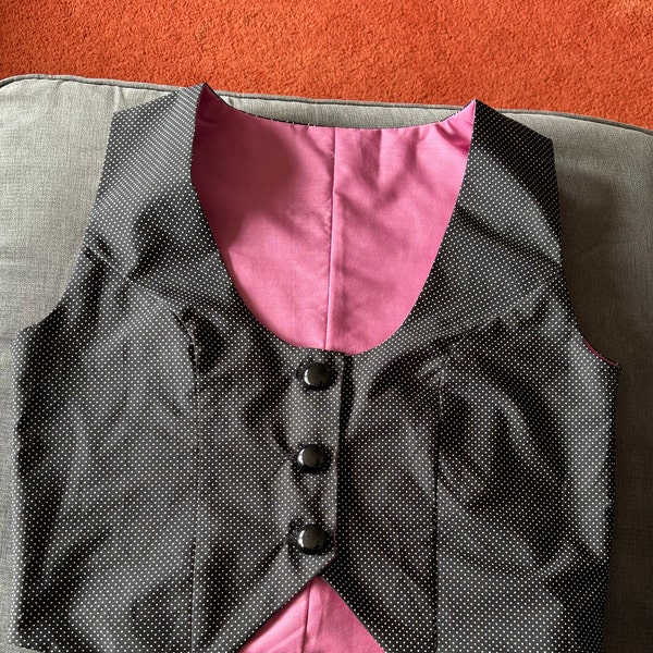 Cropped Waistcoat Sewing Pattern, Short Waistcoat, Ladies Vest, XXS 2XL ...