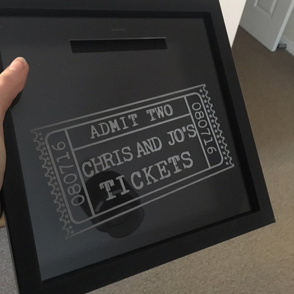 Personalised Ticket Collection Box | Cinema Gig Ticket's Memory Box ...
