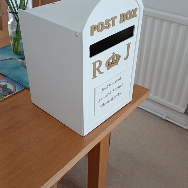 PERSONALISED Wedding Postbox Mdf Wedding Card Post Box - Etsy UK
