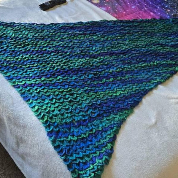Dragon Scale Shawl Crochet Pattern - Etsy