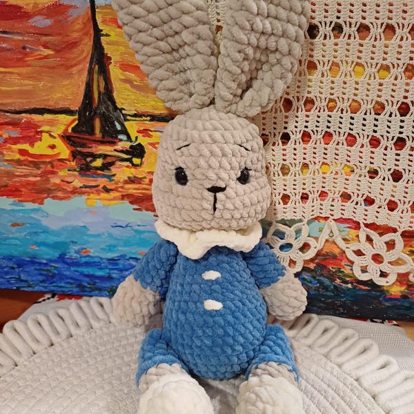 DOR Bunny Amigurumi/crochet Rabbit/ Easy Crochet Pattern/low Sew /plush ...