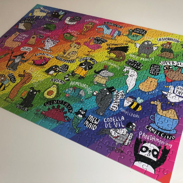 Punimals Animal Jigsaw Rainbow Jigsaw Pun Jigsaw Funny Jigsaw Katie ...