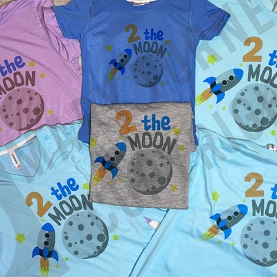 Two the Moon Svg Png Cut File, 2nd Birthday SVG, Two Birthday File ...