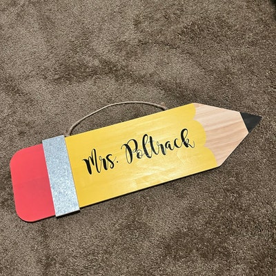 Teacher Name Vinyl Decal Classroom Door Decal Custom Whiteboard Decal ...