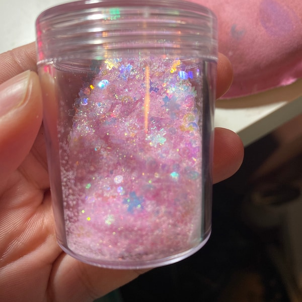 Pink Pixie Dust Iridescent Shift Assorted Shape Glitter, Pick Your ...