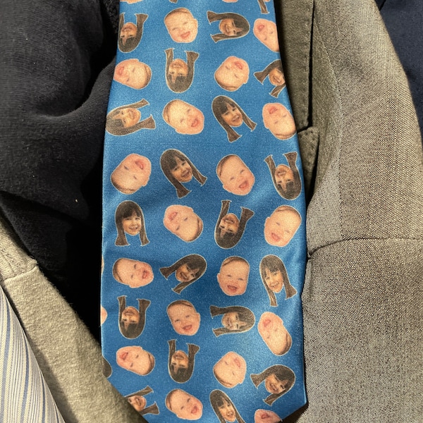Custom Photo Ties, Photo Neck Ties, Personalized Faces Ties, Gifts for ...