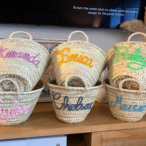 French Straw Bag Handmade With Leather French Market Basket - Etsy