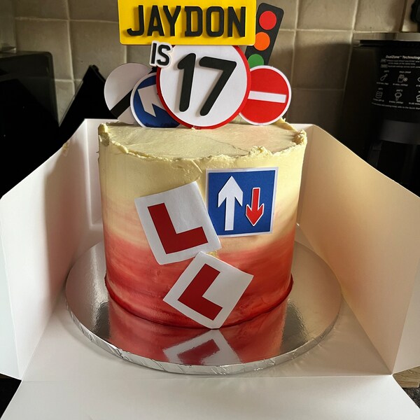 Personalised Learner Driver Cake Topper | New Driver Cake Topper | L ...