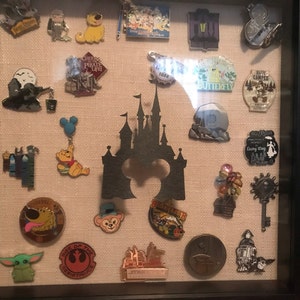 Custom Disney Castle Pin Display Shadow Box - Etsy