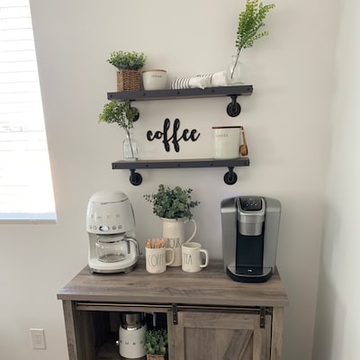 Coffee Word Wood Cut Wall Art Décor - Etsy