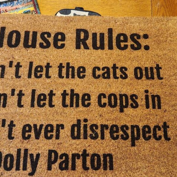 Custom Doormat, Custom Door Mat, Housewarming Gift, Birthday Gift ...