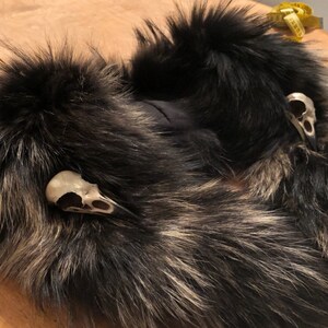 Crow Skull Pin Replica Resin Bird Skull Brooch Goth Victorian Taxidermy ...