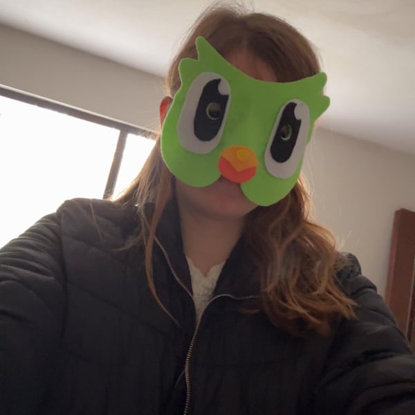 Duo-green Bird Face Mask~ Lingo~eye Mask~ Halloween Costume~ Green Bird ...