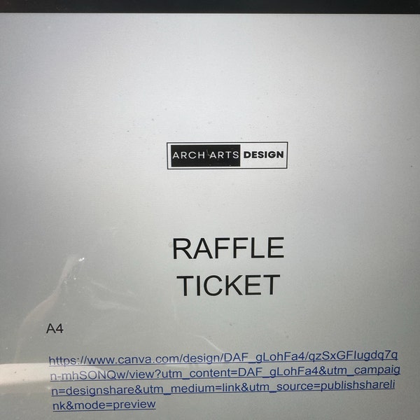 Editable Raffle Ticket Template | Printable Raffle Ticket | Surprise ...