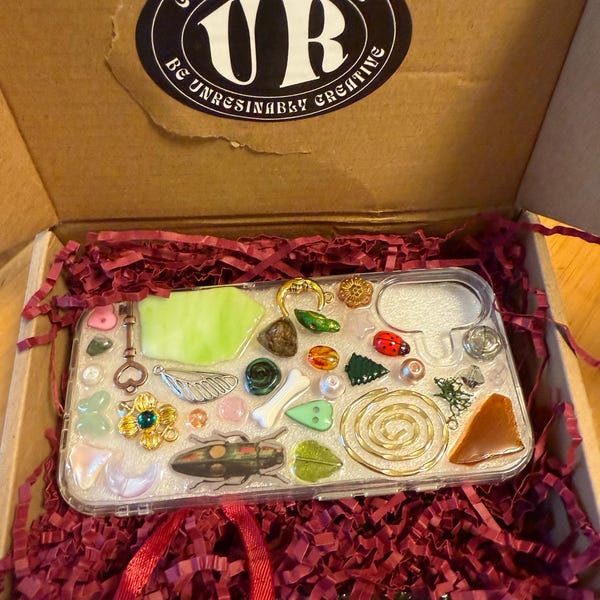 CORALINE THEMED Custom Resin Charm Phone Case EXAMPLE - Etsy