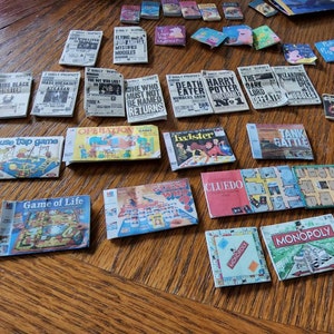 Dolls House Miniature Accessories Edgar Allan Poe Books - Etsy