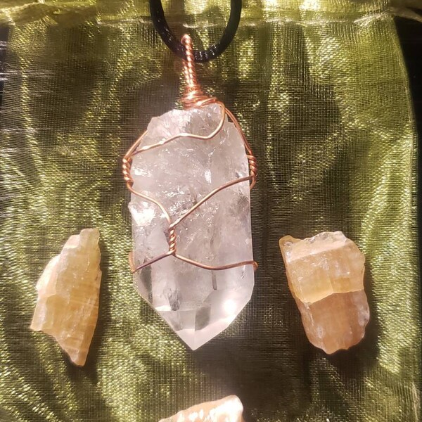 Pink Danburite Clear Quartz Crystal Pseudomorph, Mexico - 19.7 Grams - Etsy